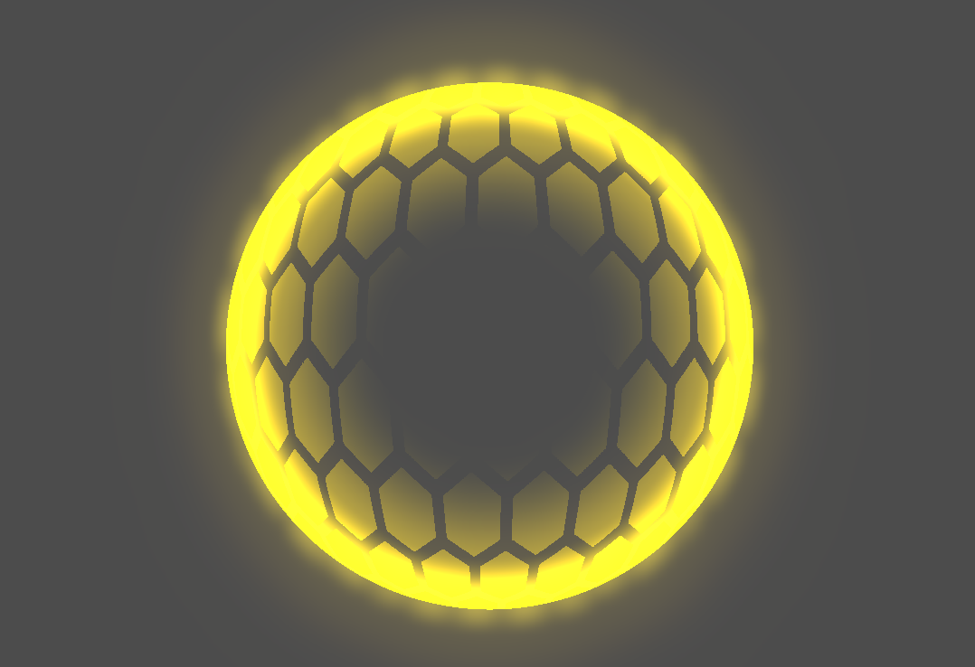 Hexagon Shield Godot Shaders