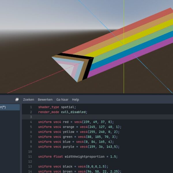 Progress Pride Flag - Godot Shaders