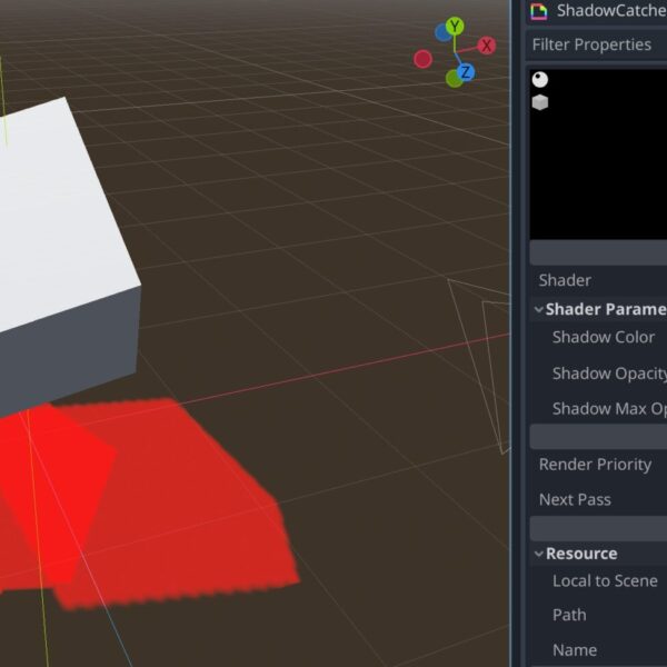 Simple shadow catcher - Godot Shaders