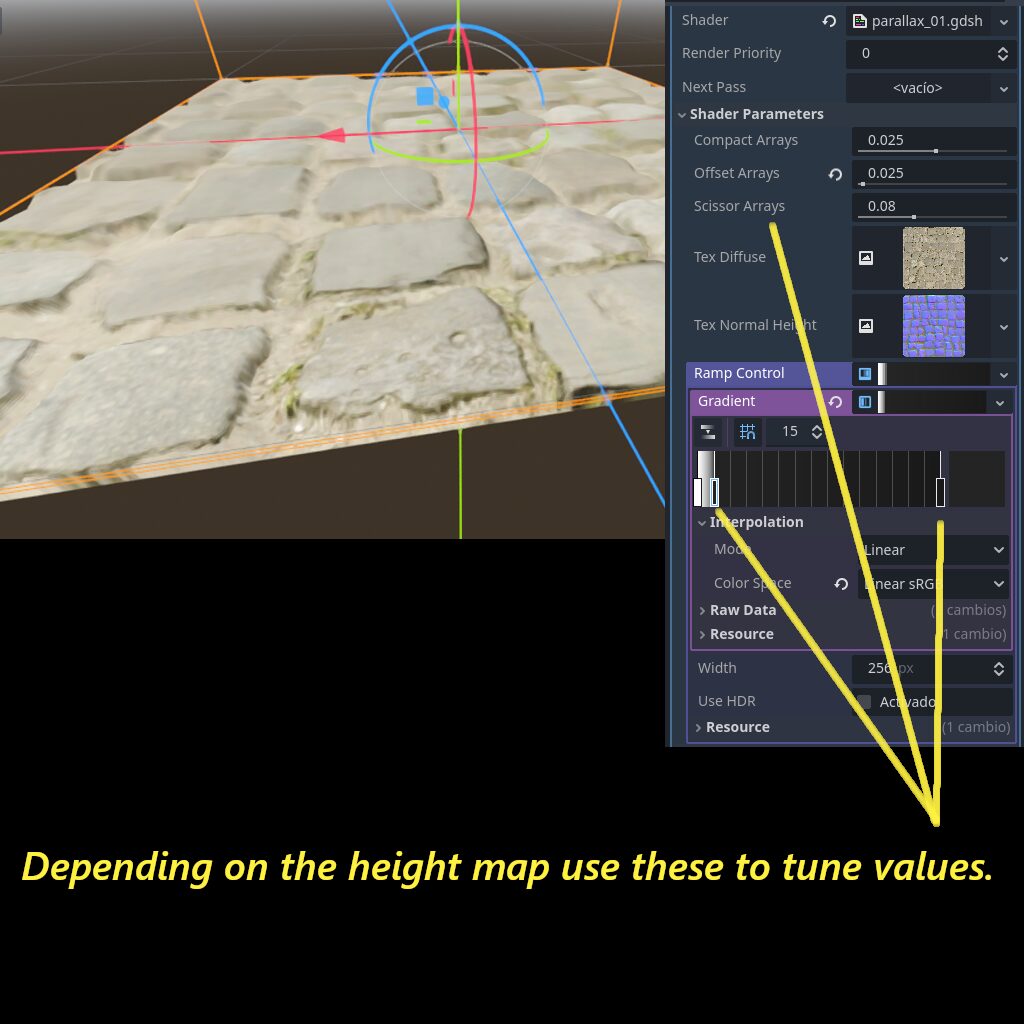 Cheap parallax planes array - Godot Shaders