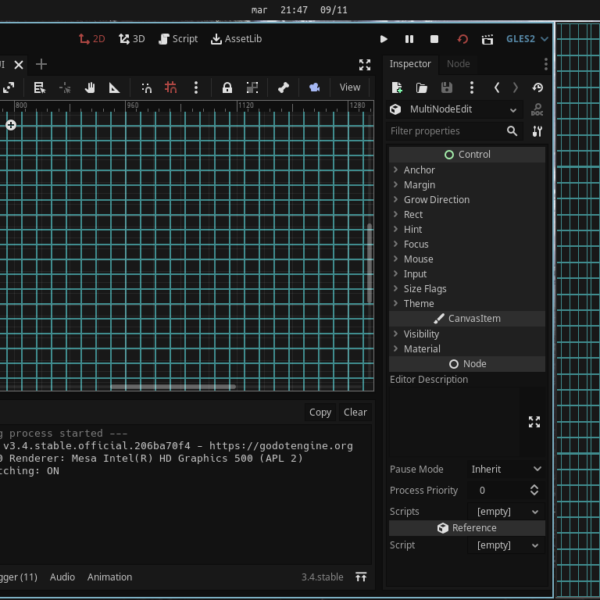 2d grid with adjacent cells - Godot Shaders