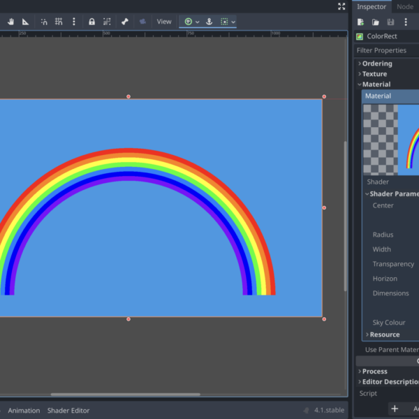 Simple Rainbow - Godot Shaders