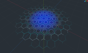 Procedural Hex Barrier Shader - Godot Shaders