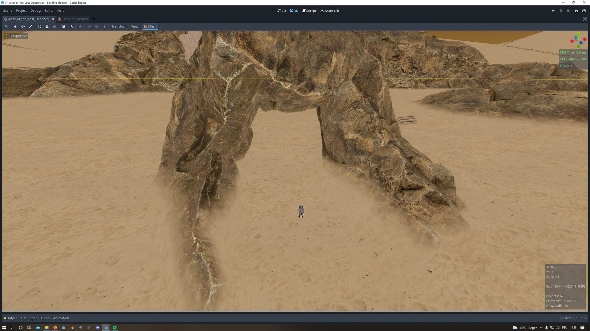 Mesh terrain Blending Godot Shaders