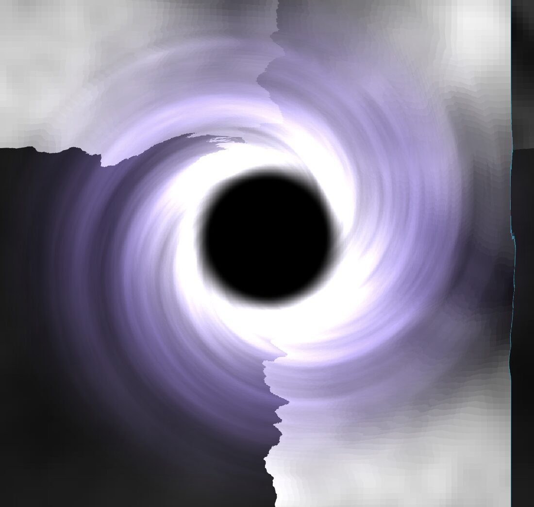 Polar Coordinate Black Hole - Godot Shaders